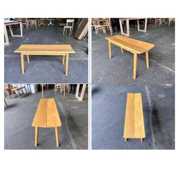 Alpen Home Aoibheann Oak Solid Wood Bench - Traditional Rustic Farmhouse Kitchen Style | Wayfair ...